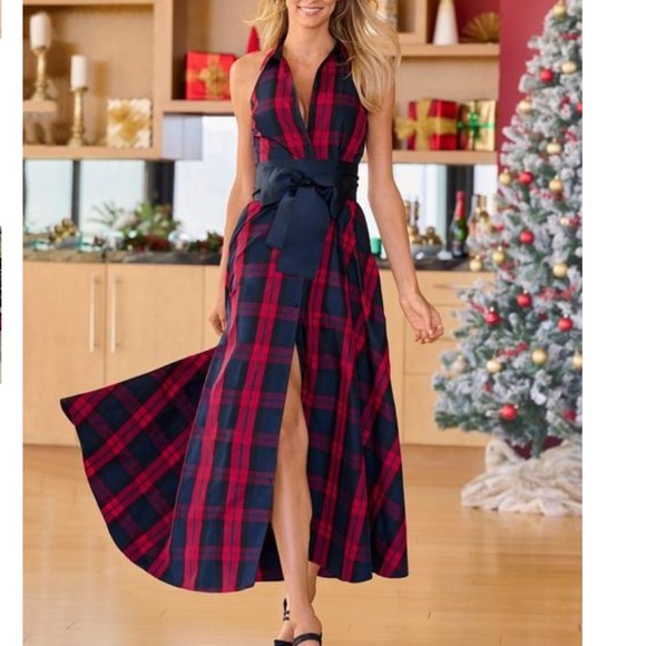 Boston Proper | Dresses | Boston Proper Plaid Shirt Dress Sizes 484 ...